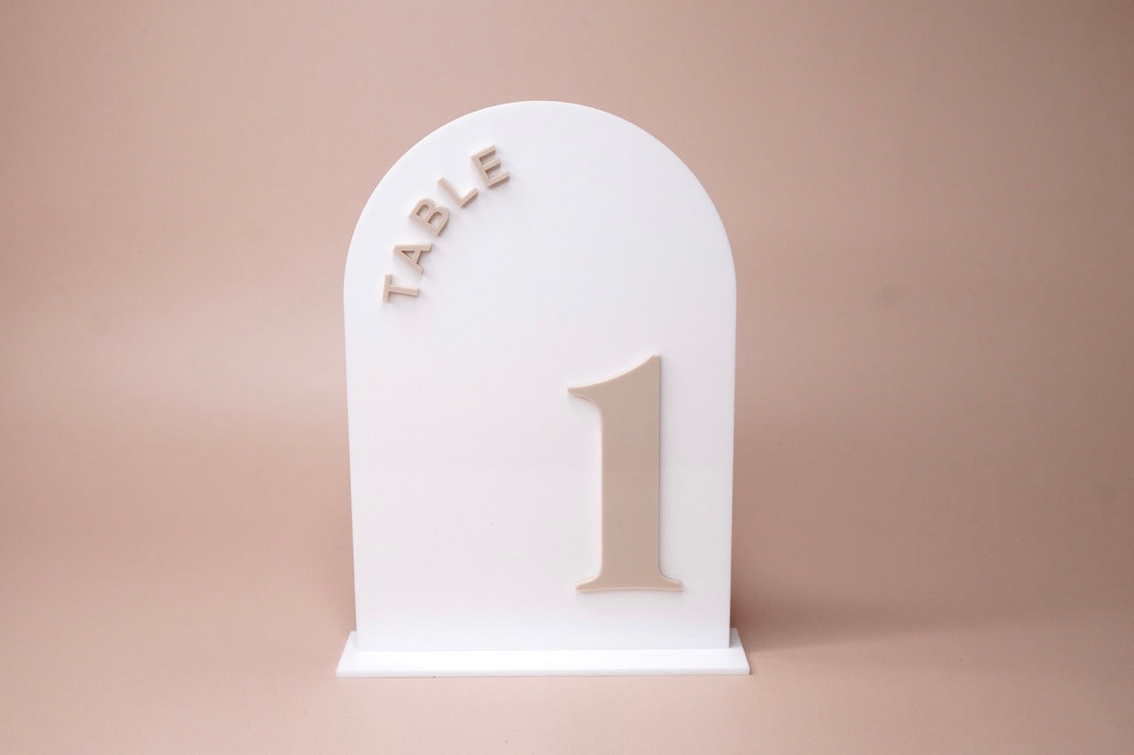 Table Numbers - Colour/Shape Customisable – Sugar Kingdom